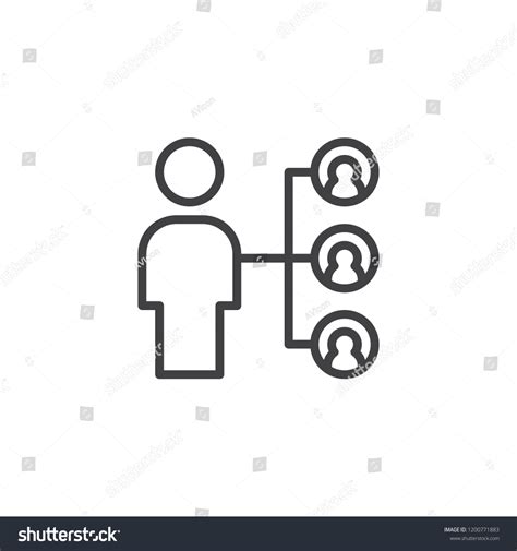 Business Teamwork Outline Icon Linear Style Stock Vector Royalty Free