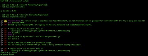Newer Versions Of Npm Not Compatible With VS Code Issue Microsoft Vscode GitHub