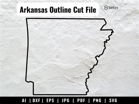 Arkansas Outline Svg Files Arkansas Cut Files Arkansas Outline Png