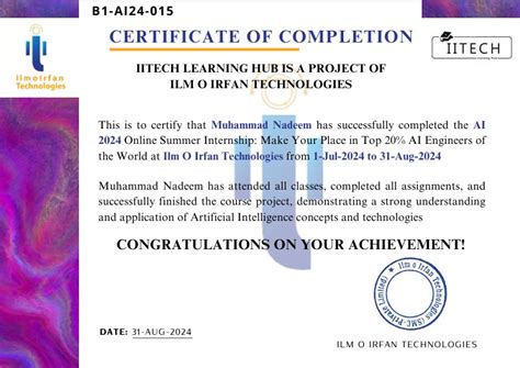 Muhammad Nadeem On Linkedin Internship Comsats Datascience Machinelearning Ai Huggingface