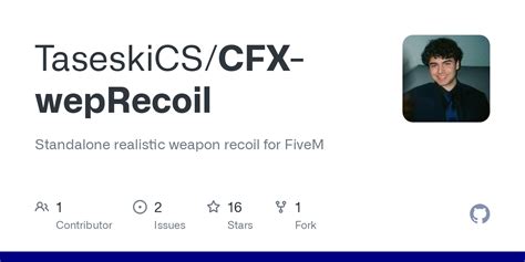 GitHub TaseskiCS CFX WepRecoil Standalone Realistic Weapon Recoil For FiveM