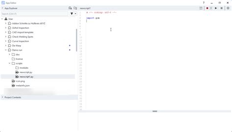 script editor window in zeiss inspect 2023 vanished customizations