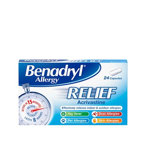 Benadryl® Allergy Relief Plus Allergy And Decongestant