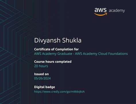 divyansh shukla on linkedin aws cloudfoundations