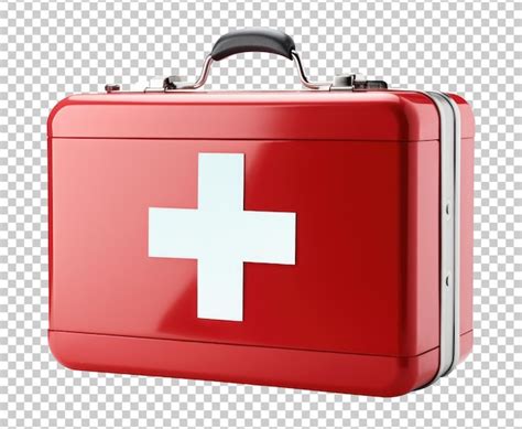 투명 한 배경에 고립 된 응급 처치 키트 프리미엄 Psd 파일
