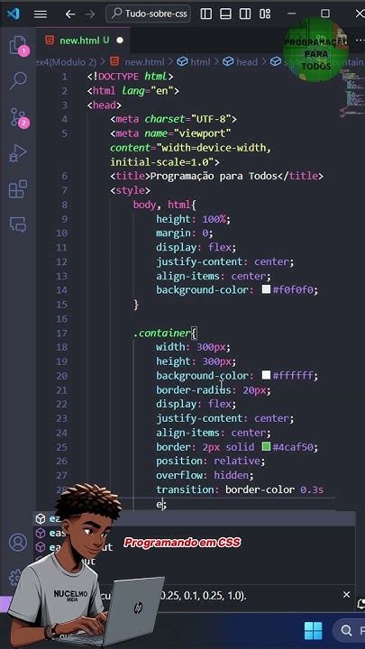 programando em css⚡😊 shorts css html youtube