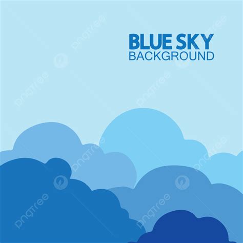 구름 배경 벡터 일러스트 디자인으로 푸른 하늘 하늘 배경 설계 배경 일러스트 및 사진 무료 다운로드 Pngtree