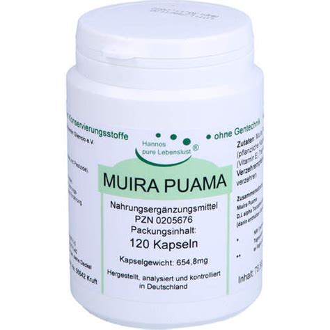 Muira Puama 500 Vegi Kapseln 120 St Ab 1279€