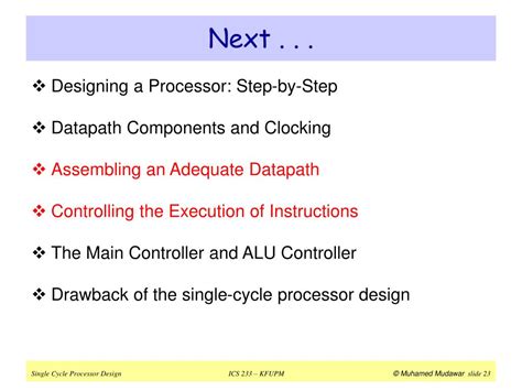 Ppt Single Cycle Processor Design Powerpoint Presentation Free