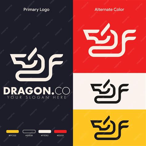 Premium Vector Minimalist Simple Dragon Logo Design