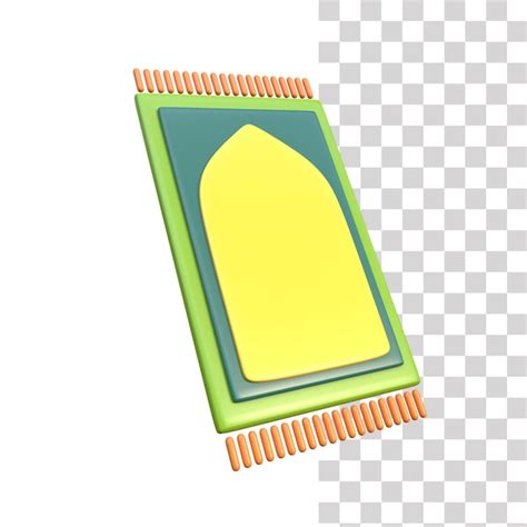 Premium PSD A Computer Chip With A Green Square On The Bottom