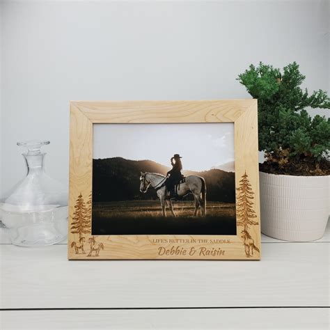 Custom Personalized Picture Frame Custom Engraved Wood Photo Frame