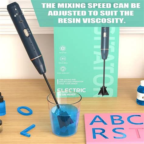 Upgraded Resin Mixer Handheld Rechargeable Mixer With Minimizing