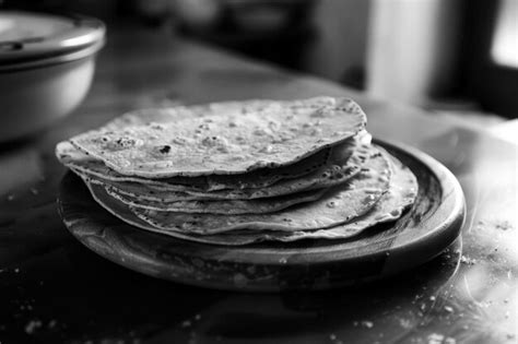 Stack Of Indian Flatbread Premium Ai Generated Image