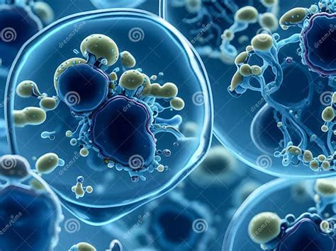 3d Illustration Av Mikroskopiska Ecoli Celler Generativ Ai Stock