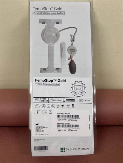 New St Jude Medical C11165 St Jude Medical C11165 Femostop Gold