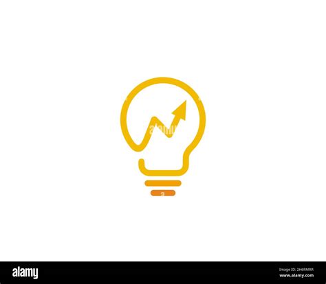 Creative Abstract Bulb Arrow Logo Design Vector Symbol Illustration Stock Vector Image And Art Alamy