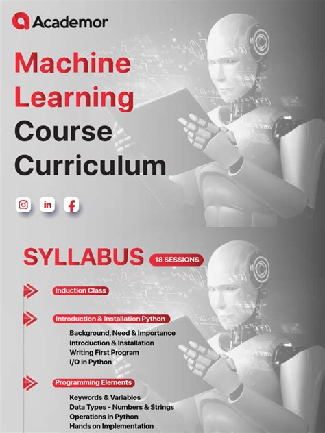 machine learning curriculum pdf
