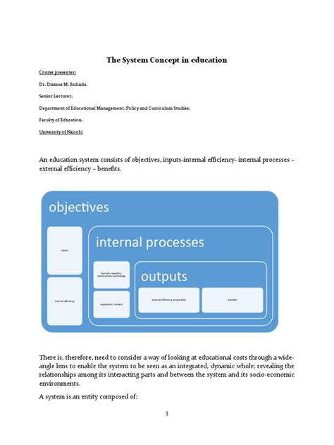 1 C System Approach 1 Pdf System Welfare