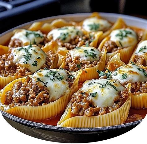Beef Stuffed Shells With Creamy Ricotta Filling Kitchen Recipes All
