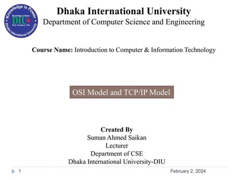 osi model vs tcp ip model difference between them pptx