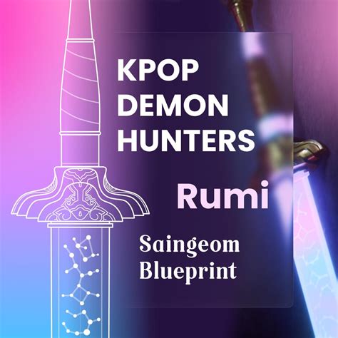 Rumi Saingeom Blueprint K Pop Demon Hunters Sword Digital Cosplay