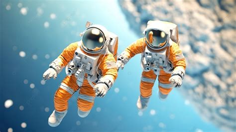 비행 중에 우주 비행사의 3d 일러스트 우주복 우주 비행사 화성 배경 일러스트 및 사진 무료 다운로드 Pngtree