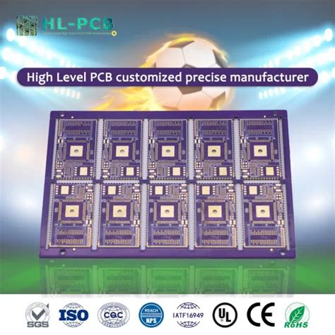 Custom Half Hole Of Golden Finger Pcb Manufacturing Pcb Rapid Prototyping Fire Alarm Pcb Module