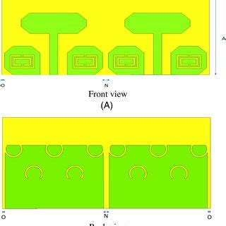 Proposed MIMO Antenna A Front View B Back View MIMO Download Scientific Diagram