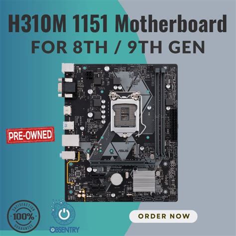 H310m Motherboard Socket 1151 For 8th Gen 9th Gen Intel Processors