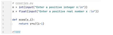 solved complete the todo portion of the python program