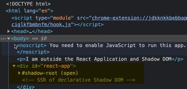 Rendering React App In Shadow DOM With Style Encapsulation And SSR