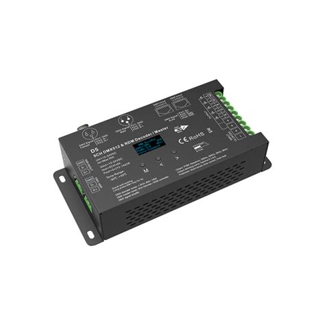 12 24vdc 6a5ch D5 Dmx512 Decoder Oled Screen