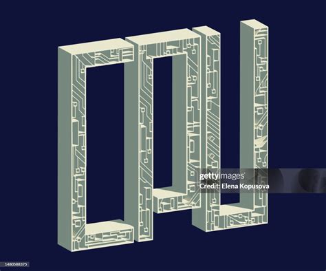 nanotechnology concept in realistic style processor central processing
