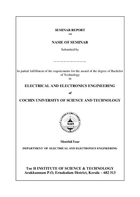 doc seminar report sample