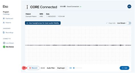 Take And Manage Recordings On The Eko Dashboard Eko Sensora Help Center