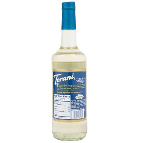 Torani Sugar Free Vanilla Syrup 750 Ml Bulk Mart Canada Bulk Mart