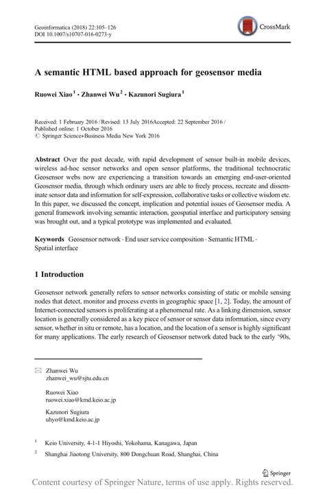 a semantic html based approach for geosensor media request pdf