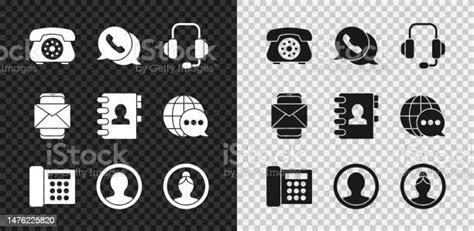 전화 말풍선 채팅 헤드폰 계정 화면 만들기 모바일 및 봉투 및 주소록 아이콘을 설정합니다 벡터 Brand Name Online