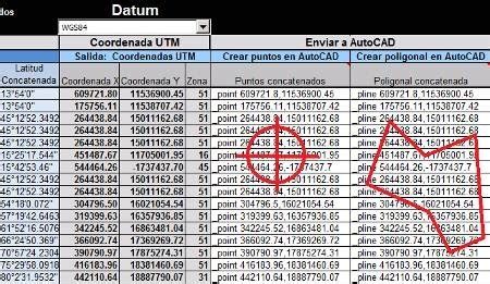 Template To Convert Geographic Coordinates To Deg UTM And AutoCAD Autocad Software Bentley