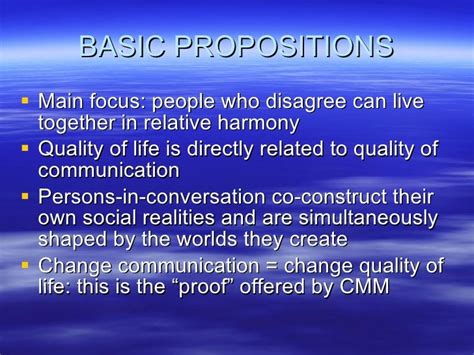 Coordinated Management Of Meaning