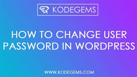 How To Reset Your Wordpress Admin Password Easily Youtube