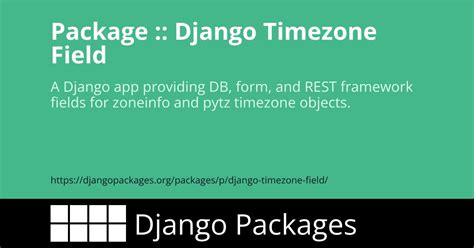 Django Packages Django Timezone Field