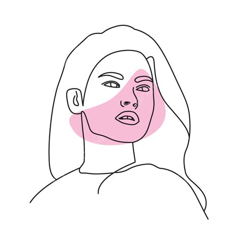 여성 선화 선 그리기 여성 일러스트 삽화 Png 일러스트 및 벡터 에 대한 무료 다운로드 Pngtree
