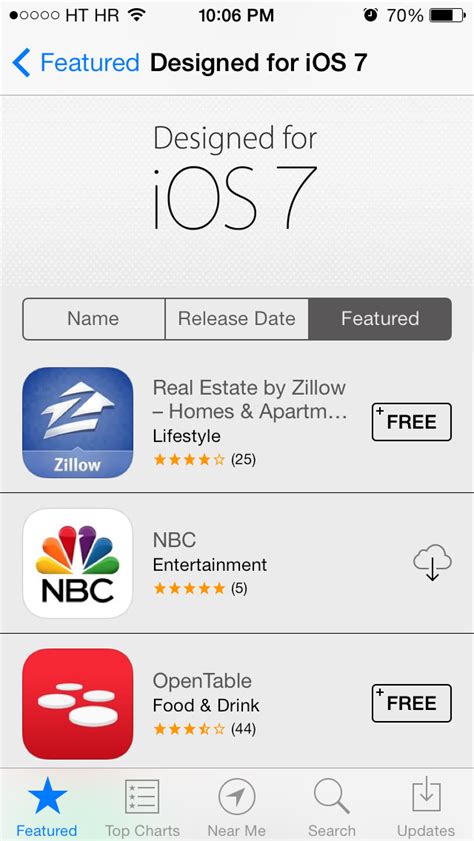 Apple Adds Designed For Ios 7 App Store Section