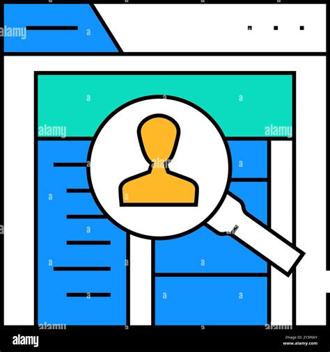 Contextual Inquiry Ux Ui Design Icon Color Illustration Stock Vector Image Art Alamy