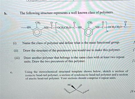 Solved The Following Structure Represents Well Known Class Of