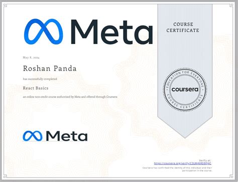 Roshan Panda On Linkedin Reactjs Courseracertified Metaauthorized Webdevelopment