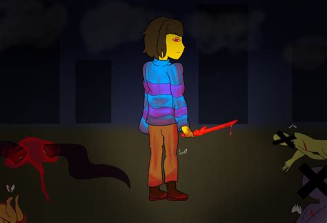 Genocide Ending Undertale Commission By Certifieddumbassluna On