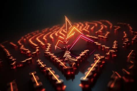 Premium Photo Dynamic Illustration Of Interest Rate Arrows Generative Ai